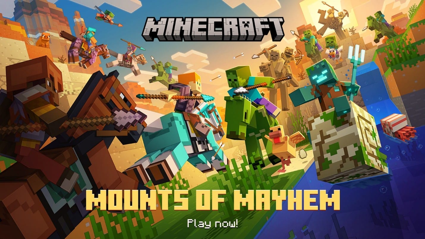 Minecraft: Mounts of Mayhem introduce novedades de combate y monturas - ErreKGamer